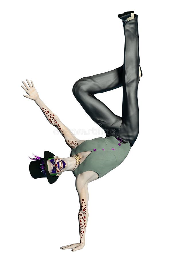 Scarier Clown Close-up stock illustration. Illustration of halloween ...