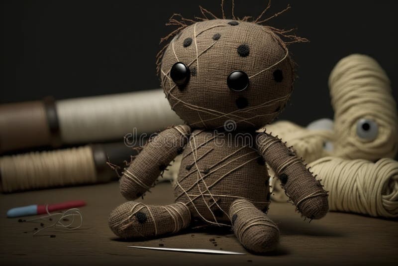 Voodoo Doll, Created with Generative AI Technology Stock Illustration ...