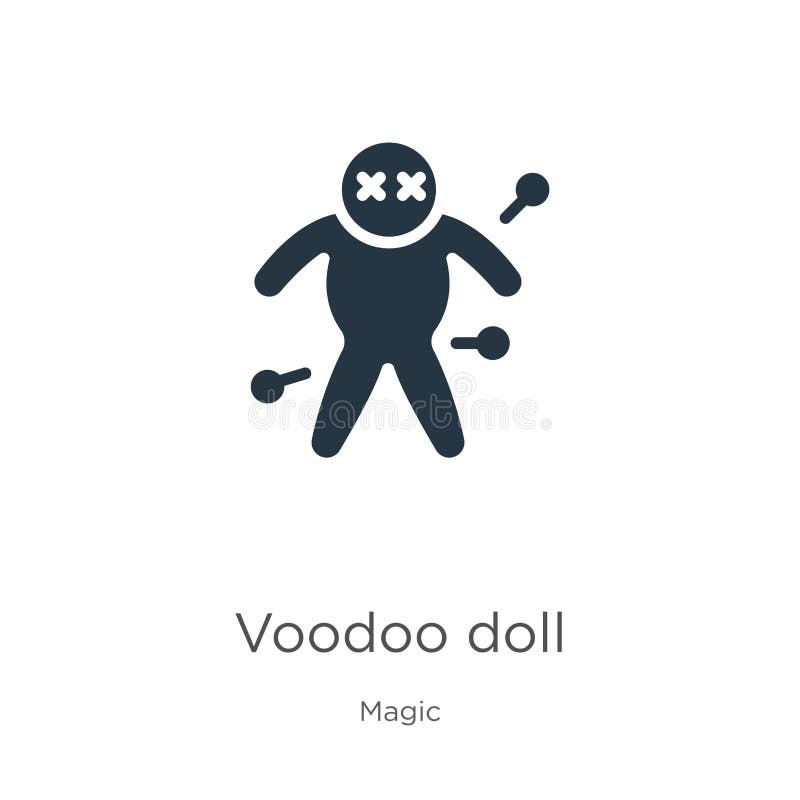 Voodoo Doll Icon Vector. Trendy Flat Voodoo Doll Icon from Magic ...