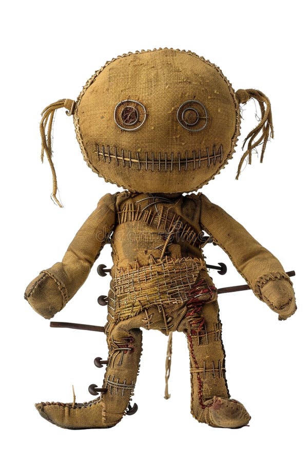 Voodoo Doll 3D Icon stock illustration. Illustration of face - 391688434