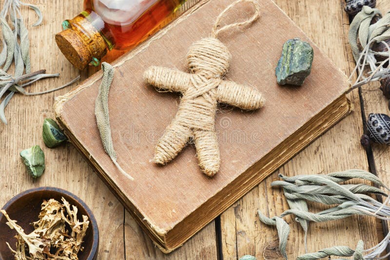 Voodoo Doll For Rituals And Witchcraft Stock Image - Image of ...
