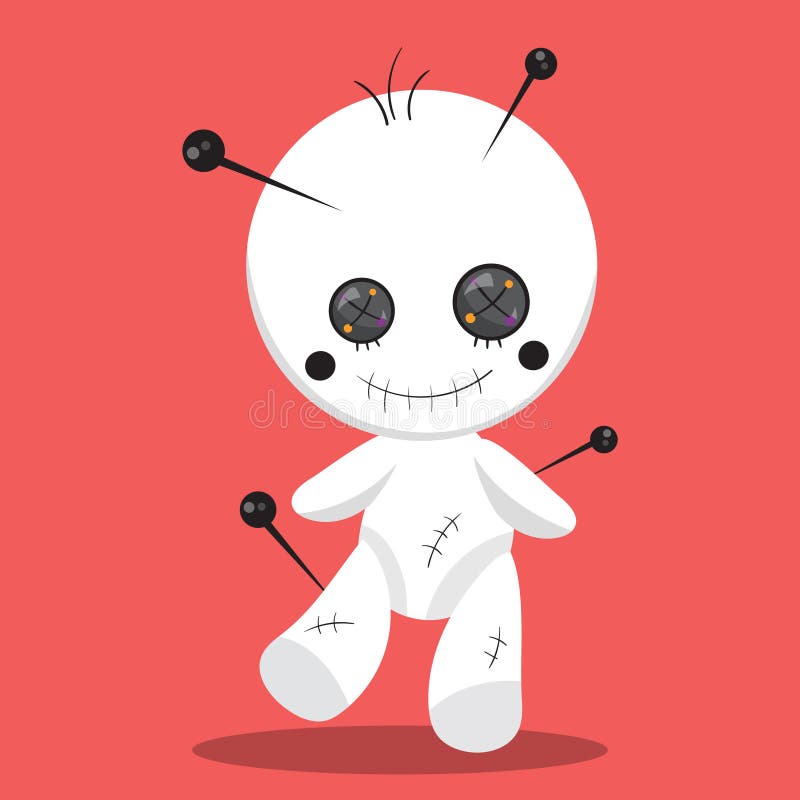 Voodoo dolls white 09 stock vector. Illustration of voodoo - 197989938