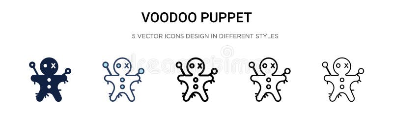 Voodoo puppet stock illustration. Illustration of girl - 11848837