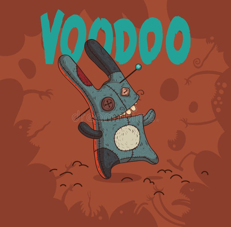 Voodoo rabbit stock vector. Illustration of poster, design - 228857971