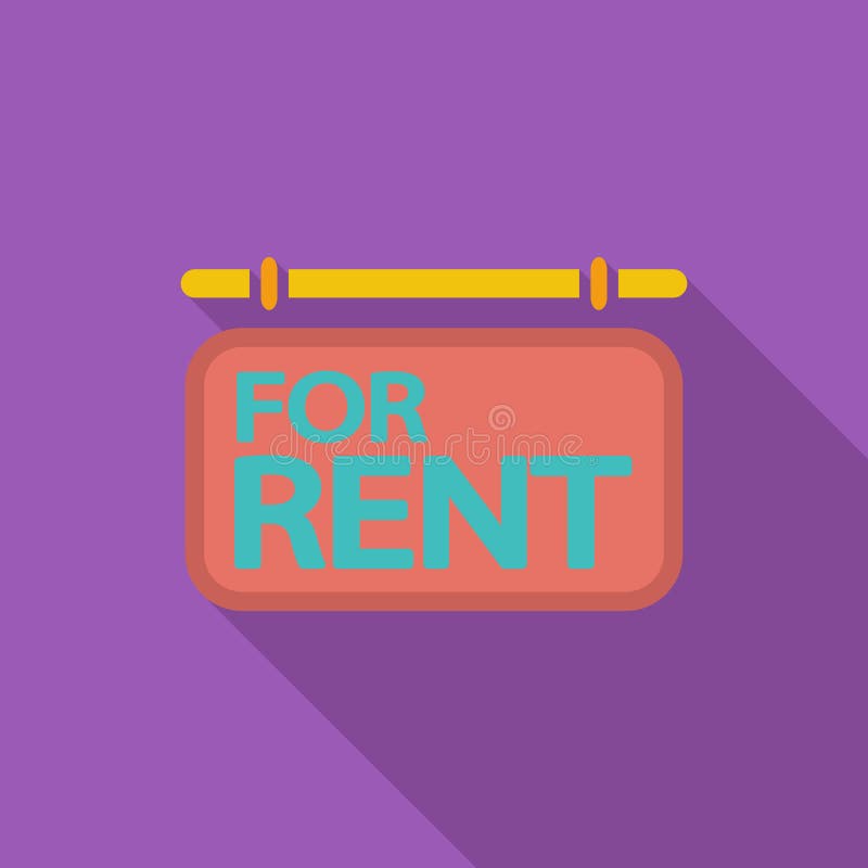 Voor Huur Enig pictogram vector illustratie. Illustration of beeld ...