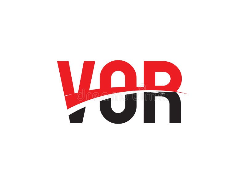 VOR Letter Initial Logo Design Vector Illustration Stock Vector ...