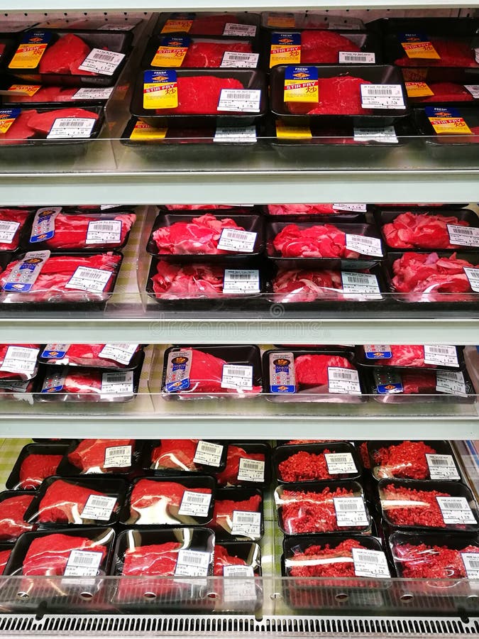 Verpackte Frische Frucht Essfertig, Supermarkt Redaktionelles Foto ...