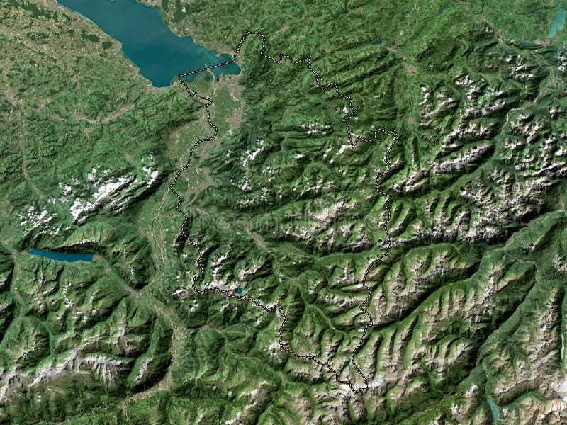 Vorarlberg, Austria. High-res Satellite. No Legend Stock Photo - Image ...