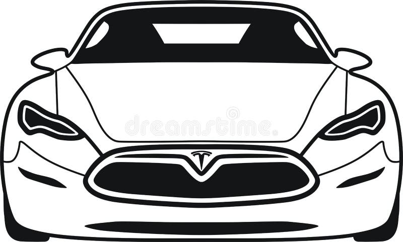 Vorbildliches s Tesla vektor abbildung. Illustration von international ...