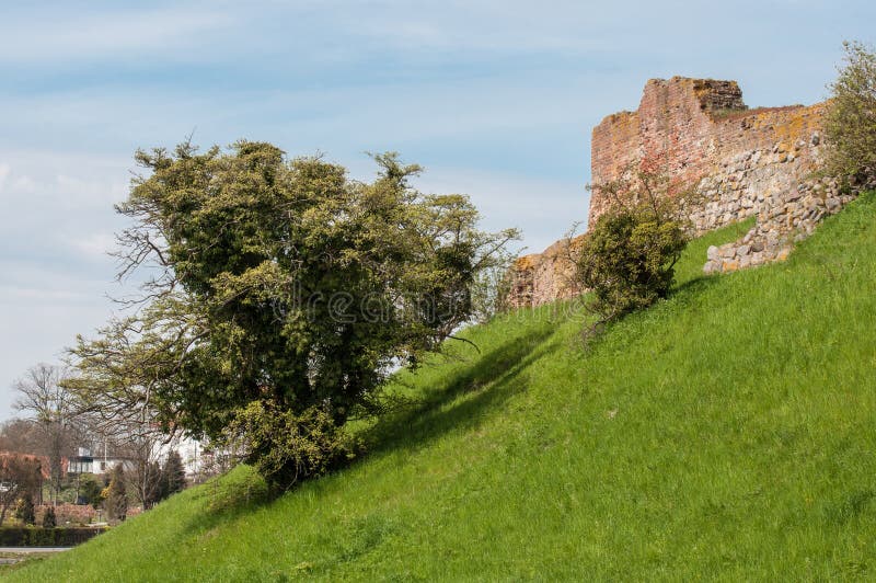 Vordingborg castle ruins stock photo. Image of nature - 101785152