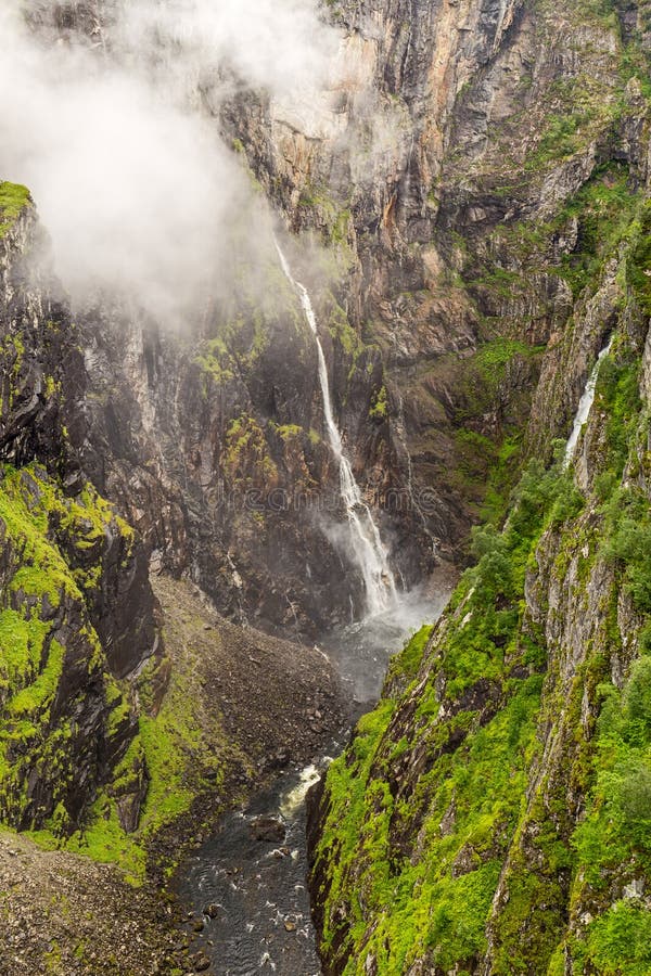 Voringfossen Waterfall in Norway Stock Photo - Image of northern ...