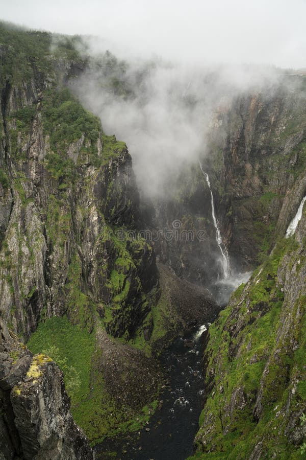 The Voringfossen Waterfall stock image. Image of valley - 103405701