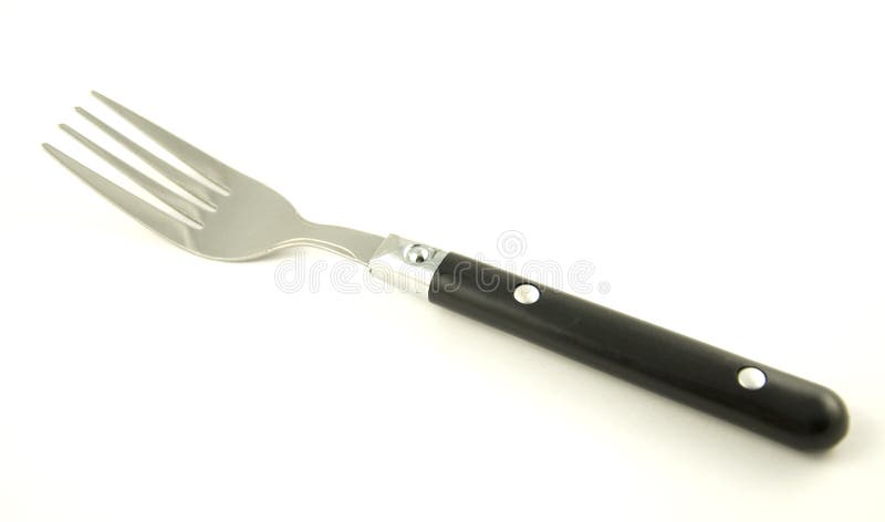 Vork stock afbeelding. Image of commercieel, staal, geïsoleerd - 7799493