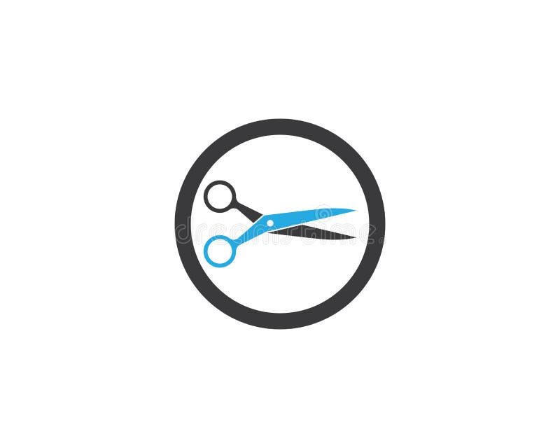 Vorlagenvektorbild Des Scheren-Logos Vektor Abbildung - Illustration ...