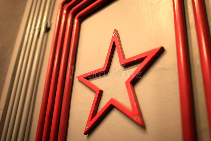 Vorm Van De Rode Ster Van Sovjetunie Stock Foto - Image of heropleving ...
