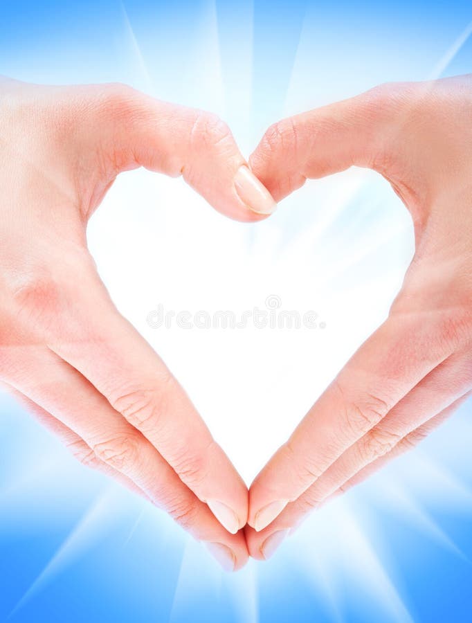 In vorm van hart stock foto. Image of vingers, schenen - 26278966