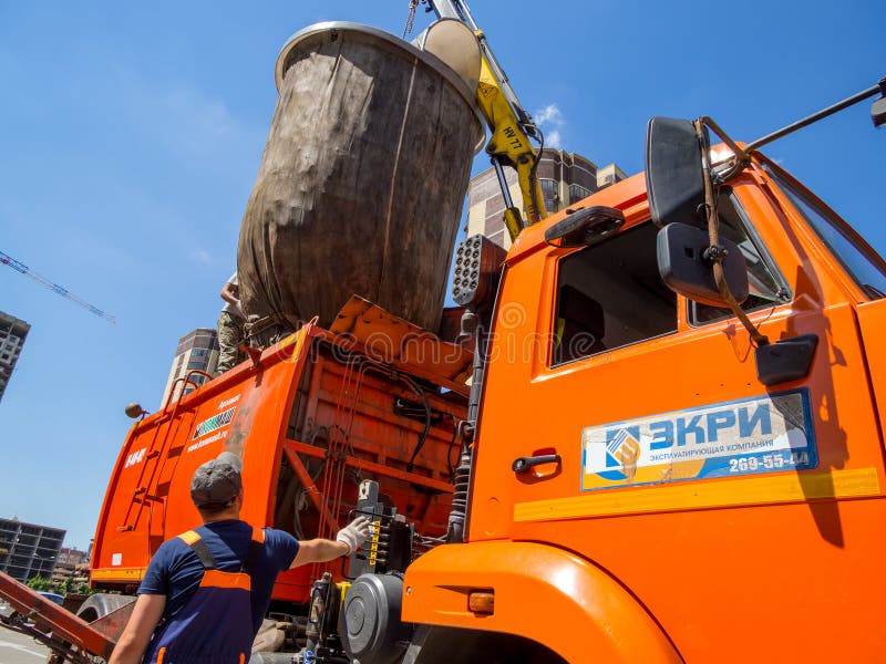 Garbage Removal from a General Container of a Large Volume Editorial ...