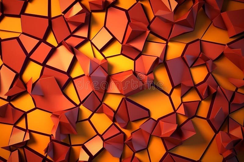 3d Abstract Design Voronoi Block Texture Background Stock