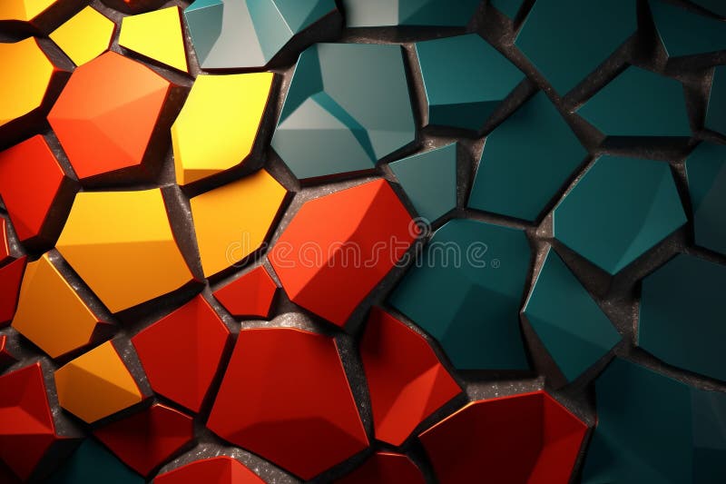 Voronoi Block Design Stock Illustrations 1 290 Voronoi Block Design