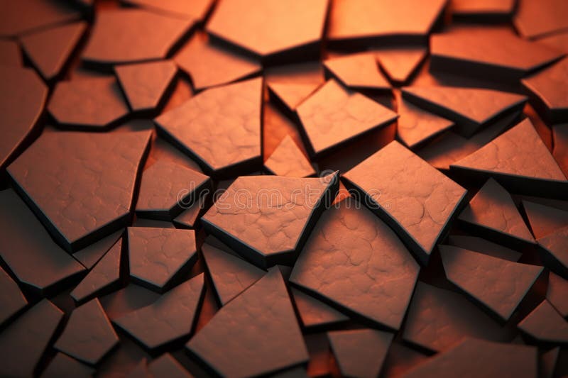 Vibrant Voronoi Block Texture - Backlit Fragmented Abstract 3D ...