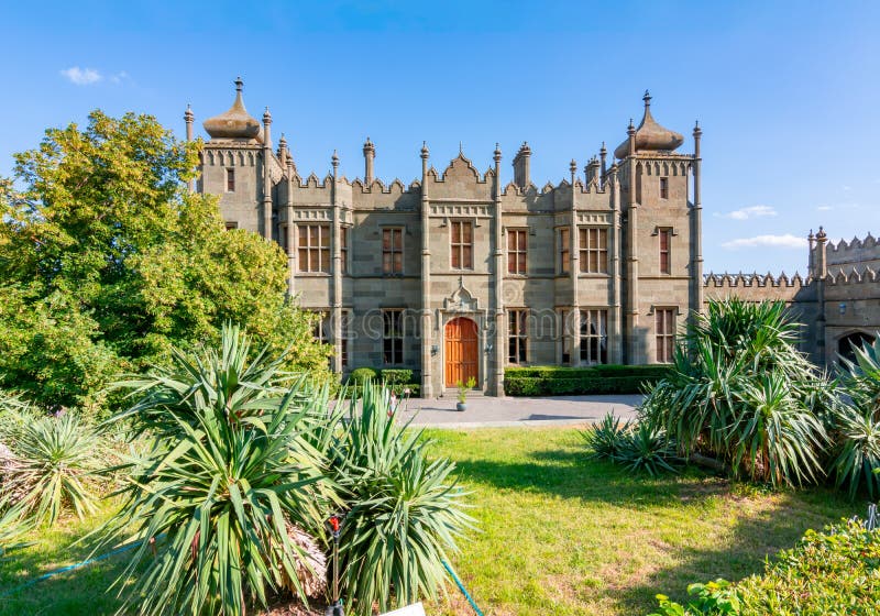 Vorontsov Palace and Gardens in Alupka, South Crimea Stock Image ...