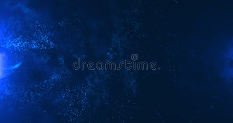 A Vortex of Blue Particles Slowly Unfolding Against a Blue Background ...