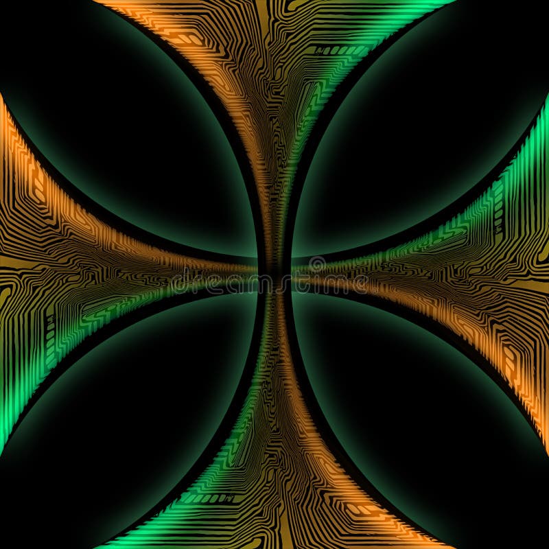 Vortex Circuit Dimension Tile High Tech Technology Digital Internet ...