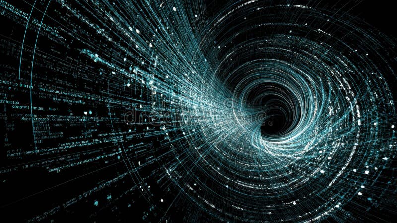 Vortex of Code Strings Forming a Spiral Abstract Background in a ... Vortex of Code Strings Forming a Spiral Abstract Background in a ...