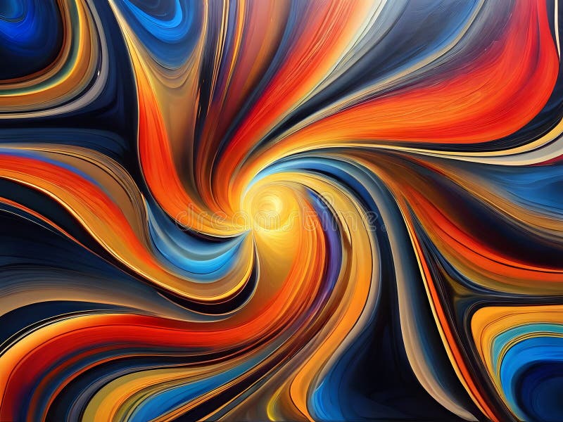 Vortex of Colors: Abstract Swirling Art - AI Generated Stock ...