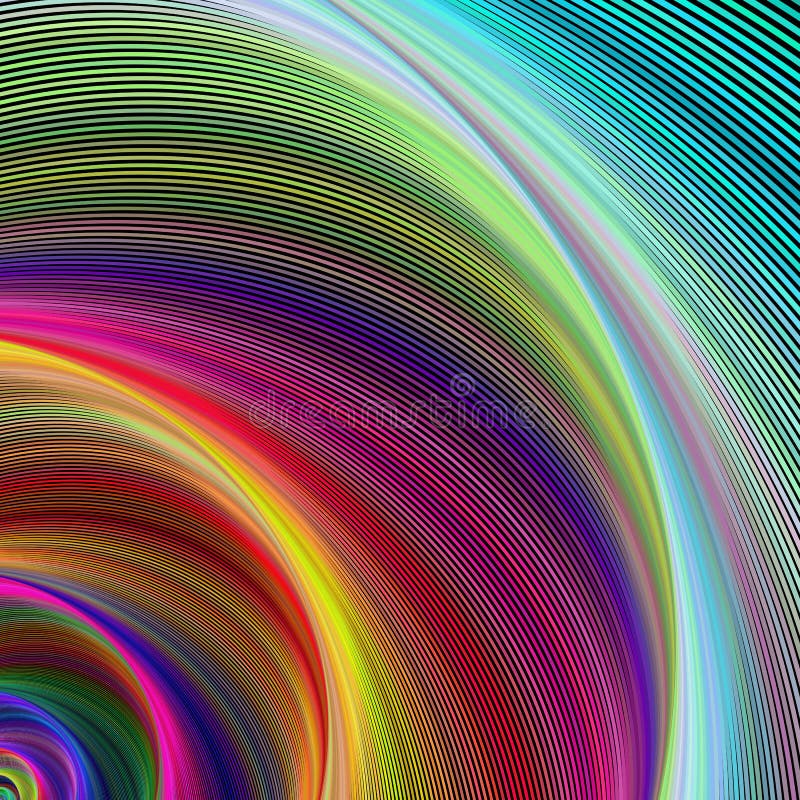 Vortex of colors stock vector. Illustration of digital - 81539272