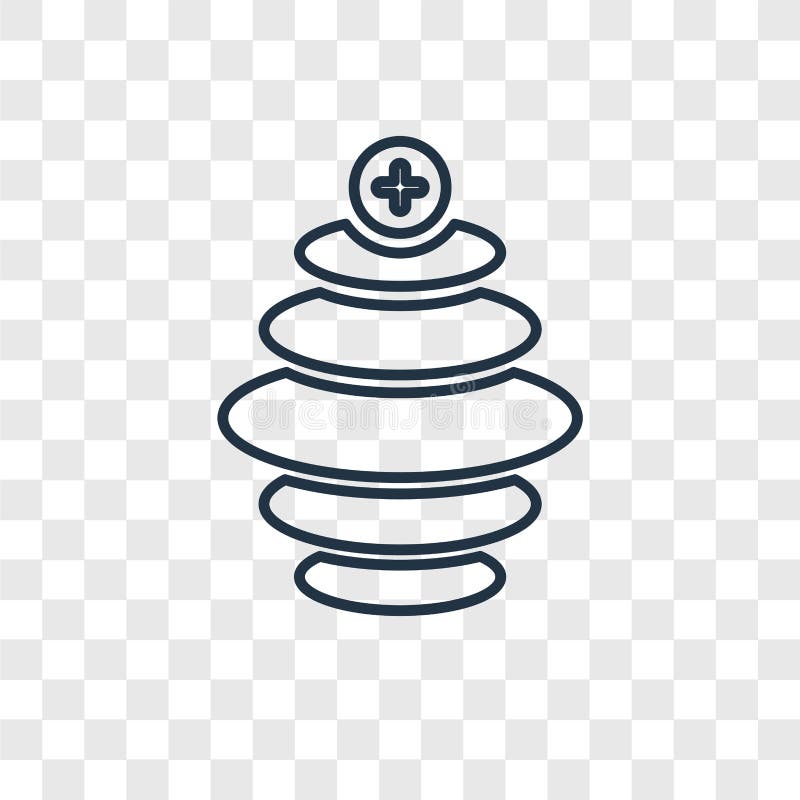 Vortex Concept Vector Linear Icon Isolated on Transparent Background ...