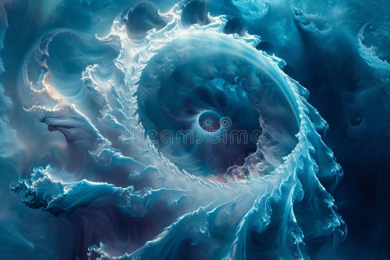 Vortex of Cosmic Energy stock illustration. Illustration of swirling ...