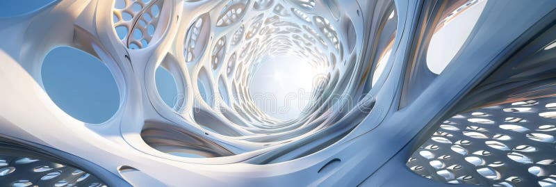 A Vortex of Delicate Curves Intertwined in an Infinite Loop Stock Photo ...