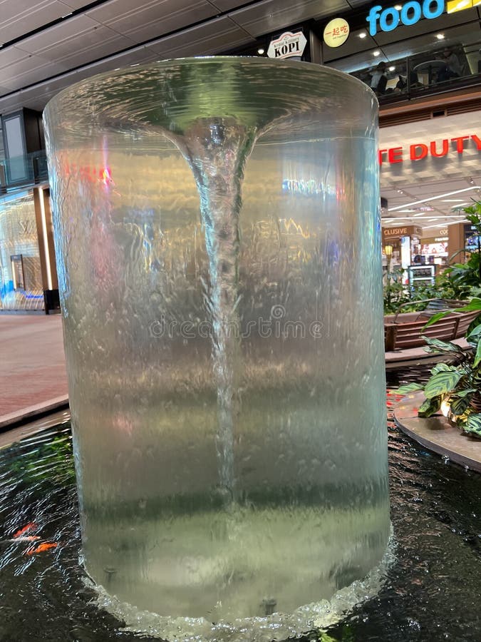 Fountain editorial stock image. Image of cold, blue - 277324064