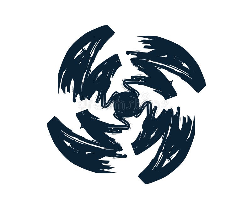 Vortex Icon Logo.Abstract Spiral Logo Stock Vector - Illustration of ...