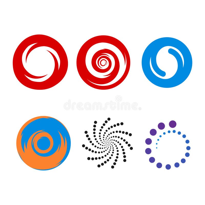 Vortex icon logo vector stock illustration. Illustration of circular ...