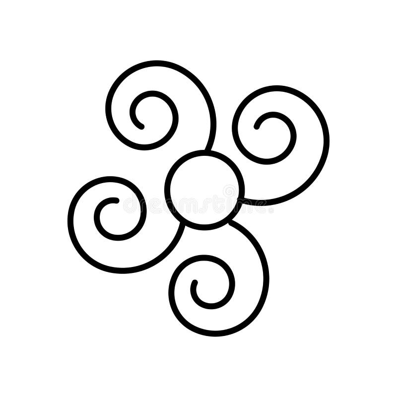 Vortex Icon Vector Isolated on White Background, Vortex Sign , Sign and ...