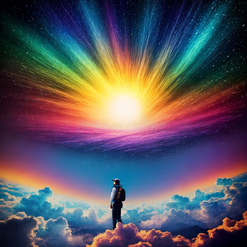 Vortex Light Mystical Creativity Art Stock Illustration - Illustration ...