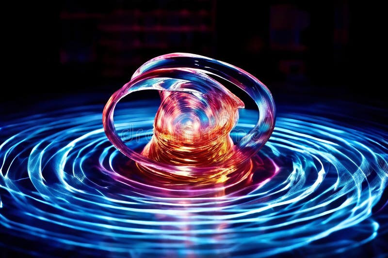 Vortex Like Structures Currents Holography Creates Stunning Vort Stock ...