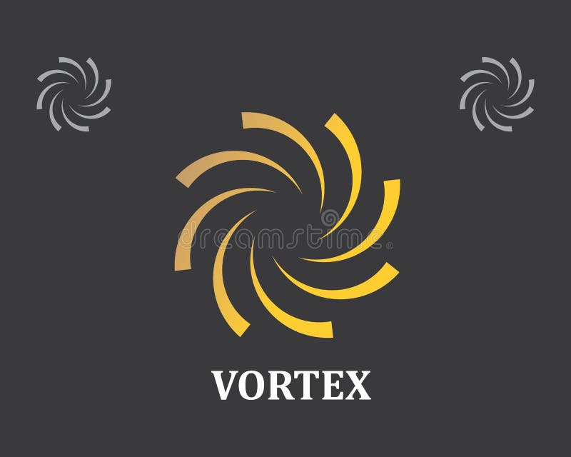Vortex Logo Icon Wave and Spiral Vector Stock Vector - Illustration of ...