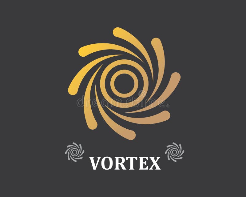 Vortex Logo Icon Wave and Spiral Vector Stock Vector - Illustration of ...