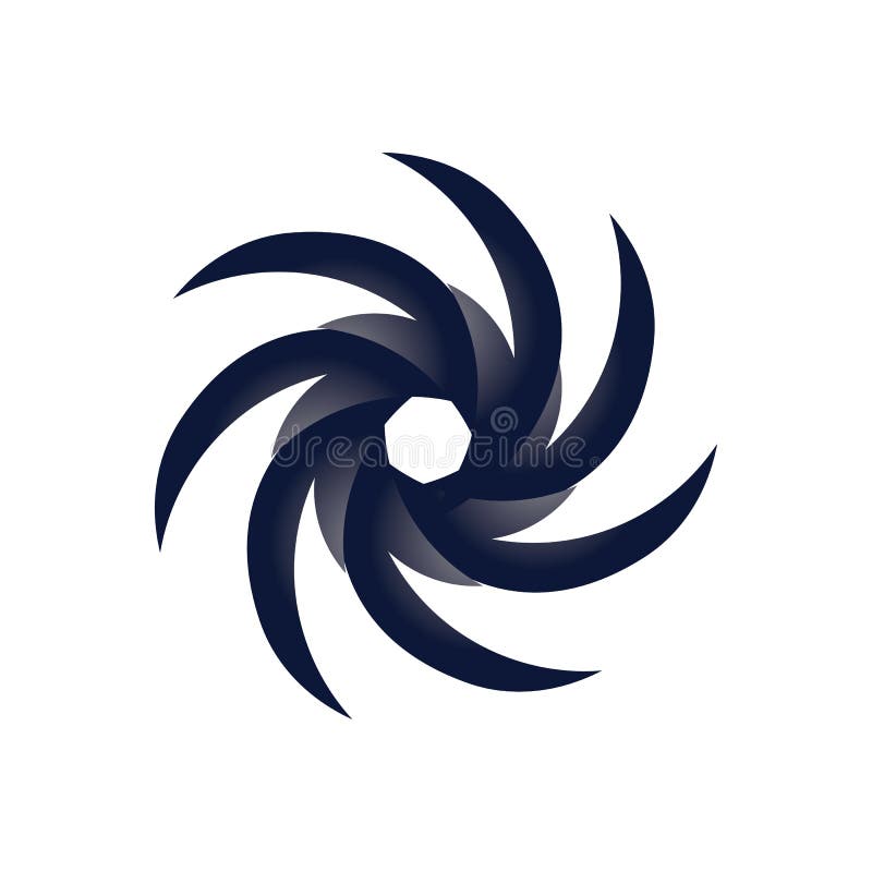 Vortex Logo Symbol Icon Illustration Stock Vector - Illustration of ...
