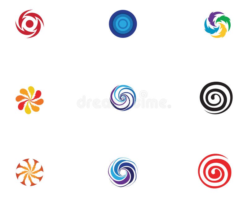 Vortex Logo and Symbol Vector Stock Vector - Illustration of shape ...