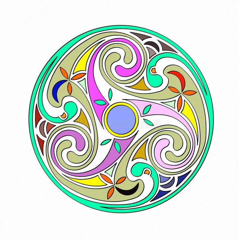 Vortex mandala stock illustration. Illustration of blessing - 80318087