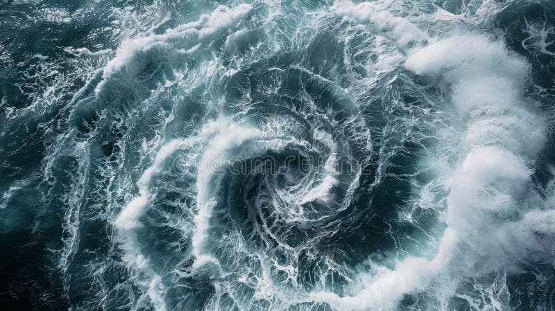 Vortex in the Middle of the Sea Stock Image - Image of vortex, fluidity ...