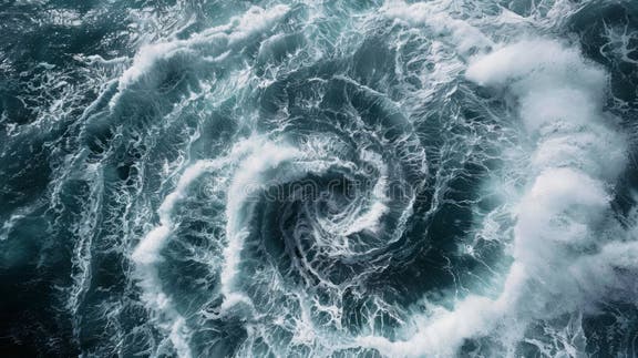 Vortex in the Middle of the Sea Stock Image - Image of vortex, fluidity ...