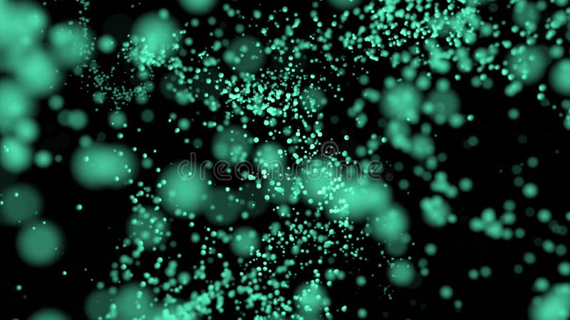 Vortex of Particles in Stream on Black Background. Design. Colored ...