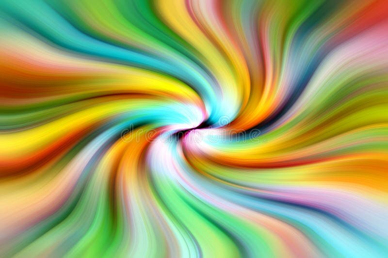 Vortex of Psychedelic Colors Stock Illustration - Illustration of style ...