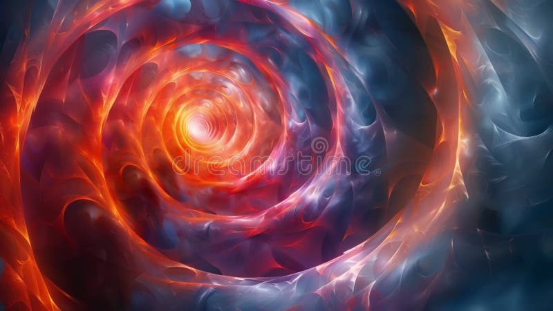 A Vortex of Shapes Spiraling into Each Other Signifying the ...