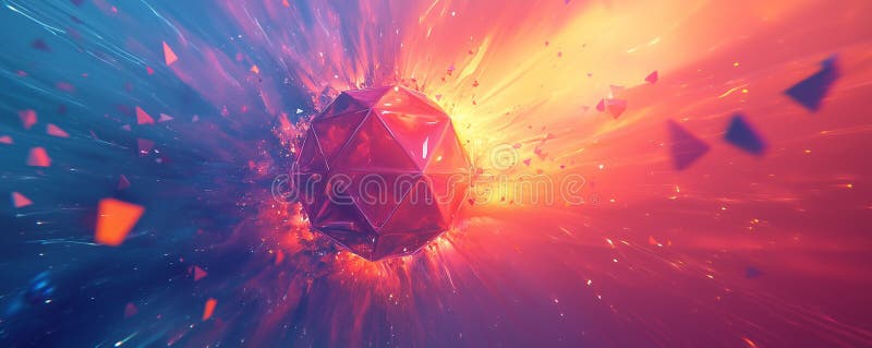 Vortex in the Sky Forms Geometric Explosion with Vibrant Colors during ...